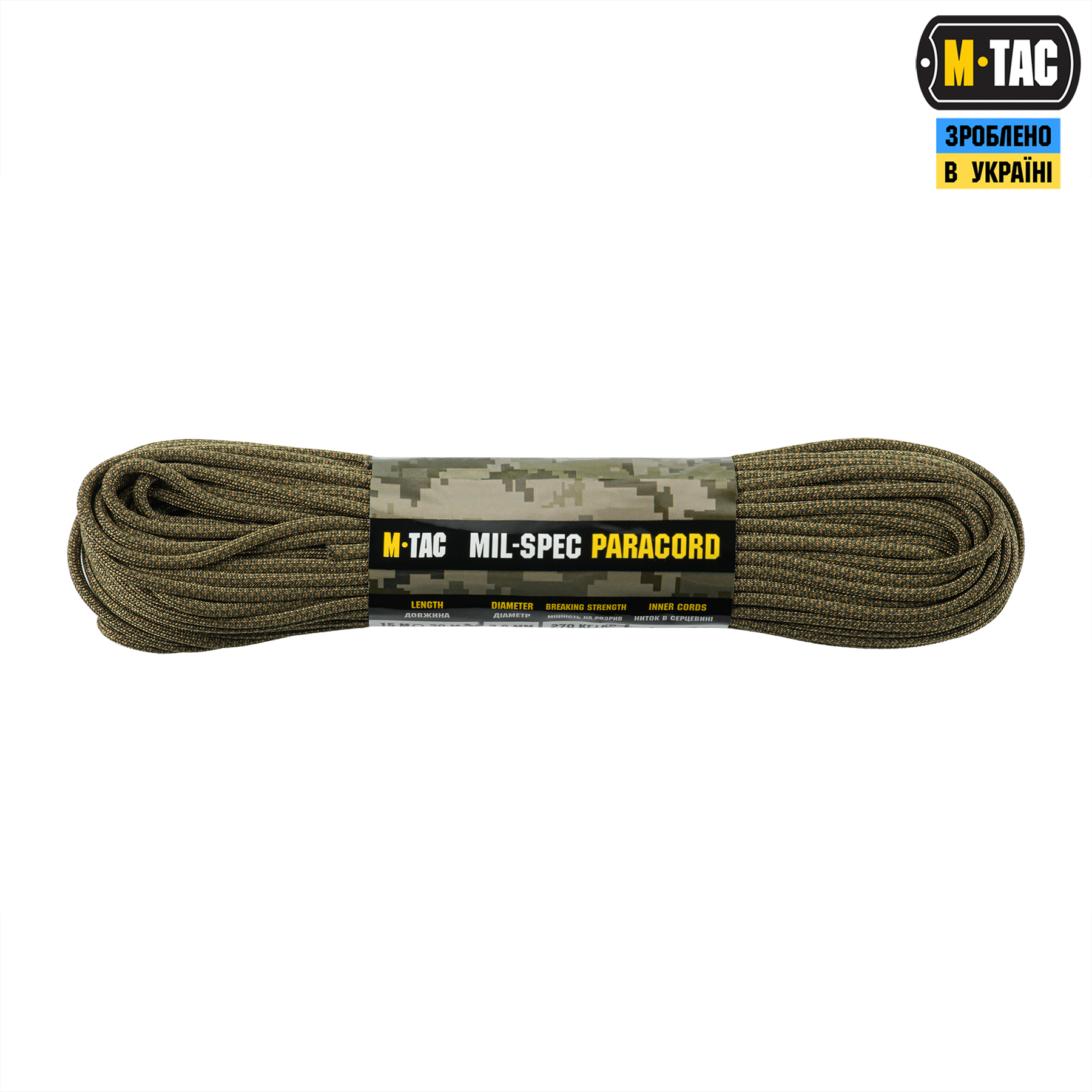 Купить M-Tac паракорд 550 mil-spec Coyote/Ranger Green Diamond 30м ...